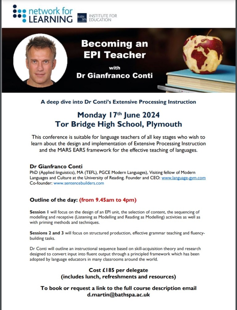 The Language Gym | by Gianfranco Conti, PhD. Co-author of 'The Language ...